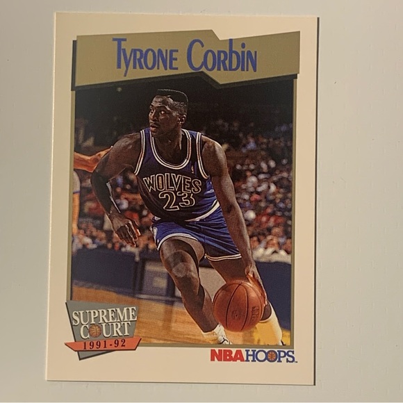 NBA HOOPS | Toys | 991 Nba Hoops Minnesota Timberwolves Tyrone Corbin ...